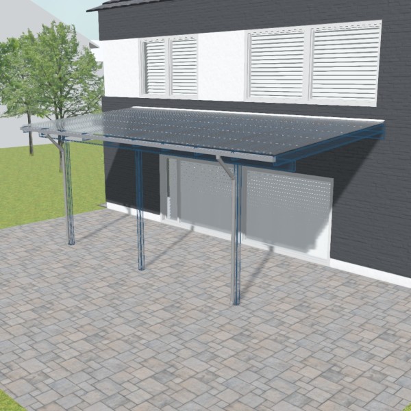 Kompletter Bausatz Terrassendach ohne Unterkonstruktion ID py785 in den ...