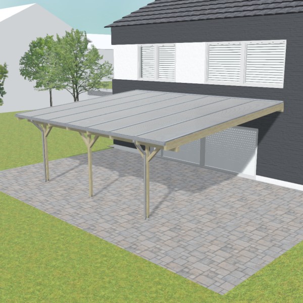 Kompletter Bausatz Terrassendach mit Unterkonstruktion ID 7brn in den ...