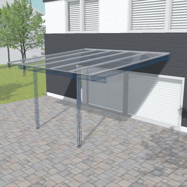 Kompletter Bausatz Terrassendach ohne Unterkonstruktion ID 477y in den ...