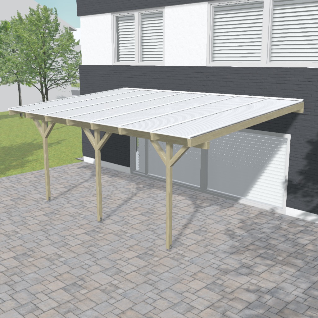 Kompletter Bausatz Terrassendach mit Unterkonstruktion ID dgbj in den ...