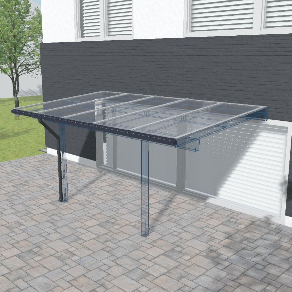 Kompletter Bausatz Terrassendach ohne Unterkonstruktion ID rkkd in den ...