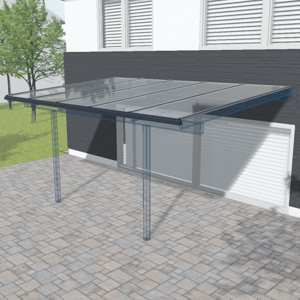 Kompletter Bausatz Terrassendach ohne Unterkonstruktion ID nmnv in den ...