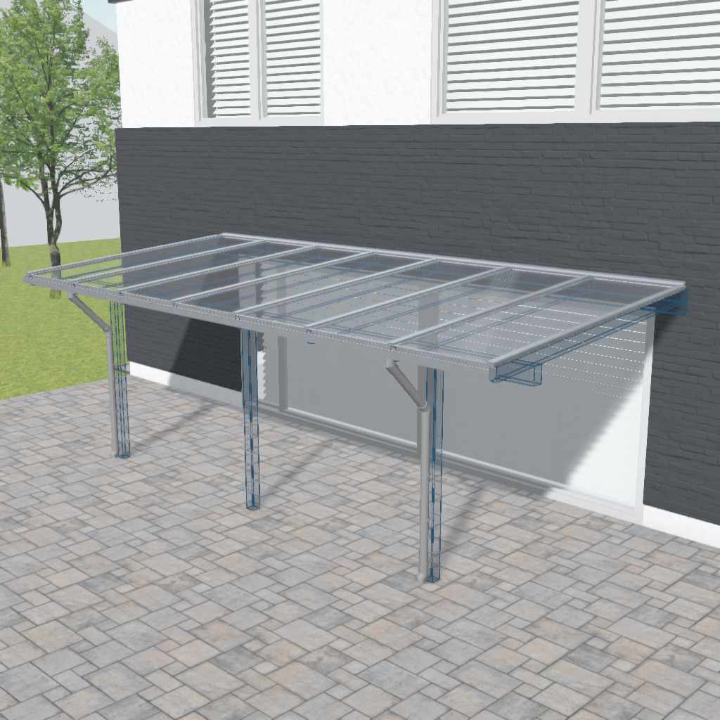 Kompletter Bausatz Terrassendach ohne Unterkonstruktion ID bvgj in den ...