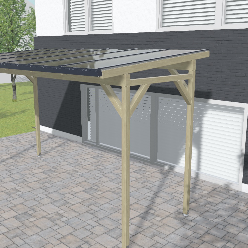 Kompletter Bausatz Terrassendach mit Unterkonstruktion ID jdxk in den ...