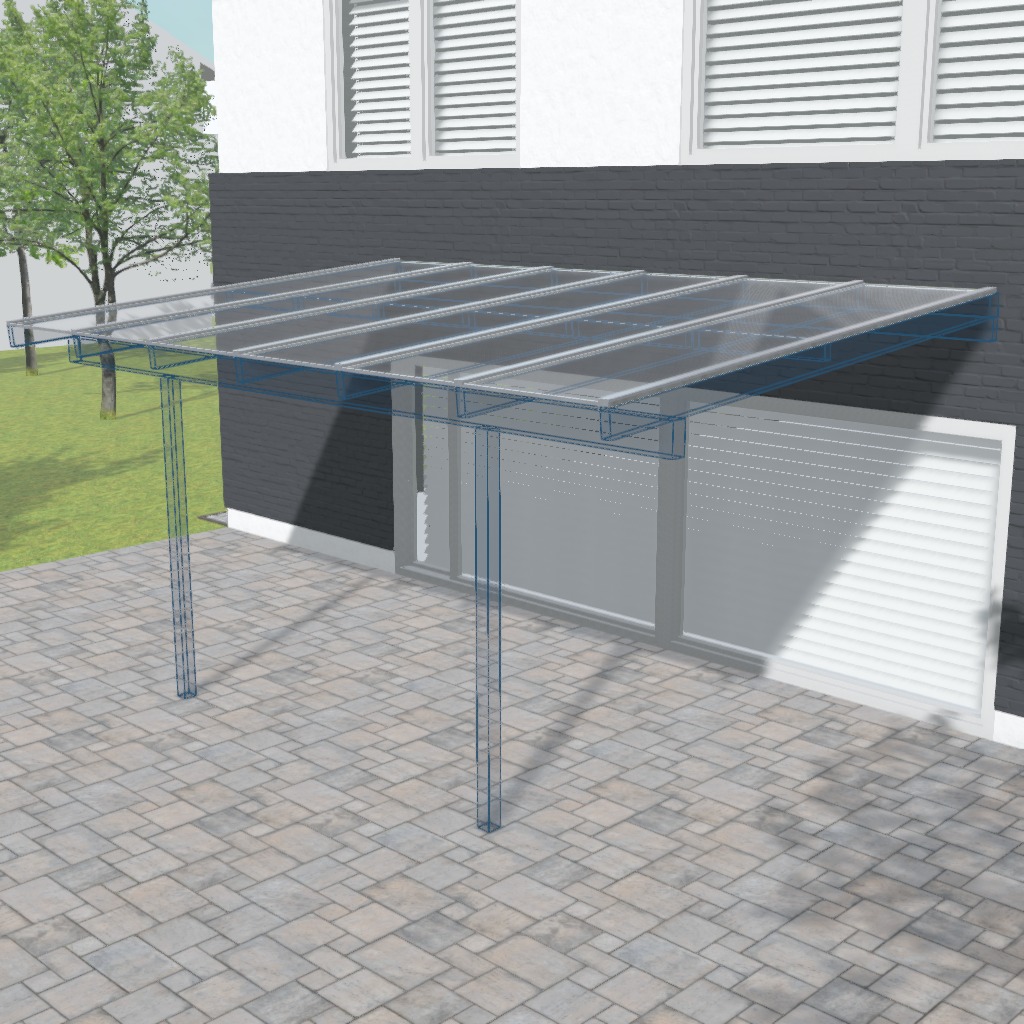 Kompletter Bausatz Terrassendach ohne Unterkonstruktion ID m4gm in den ...