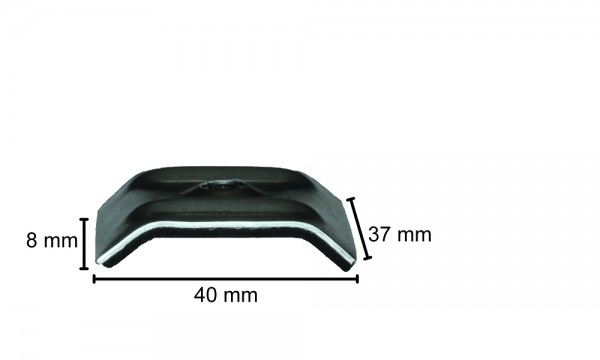 Kalotte aus Aluminium für Profil Trapez 76/18 und 70/18