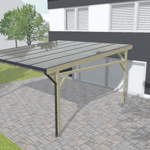 Kompletter Bausatz Terrassendach mit Unterkonstruktion ID 2rx2g in den ...