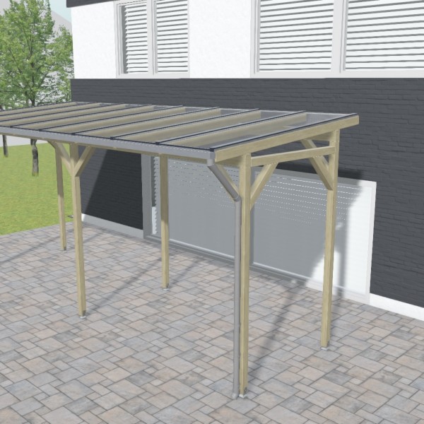 Kompletter Bausatz Terrassendach mit Unterkonstruktion ID wqg38 in den ...