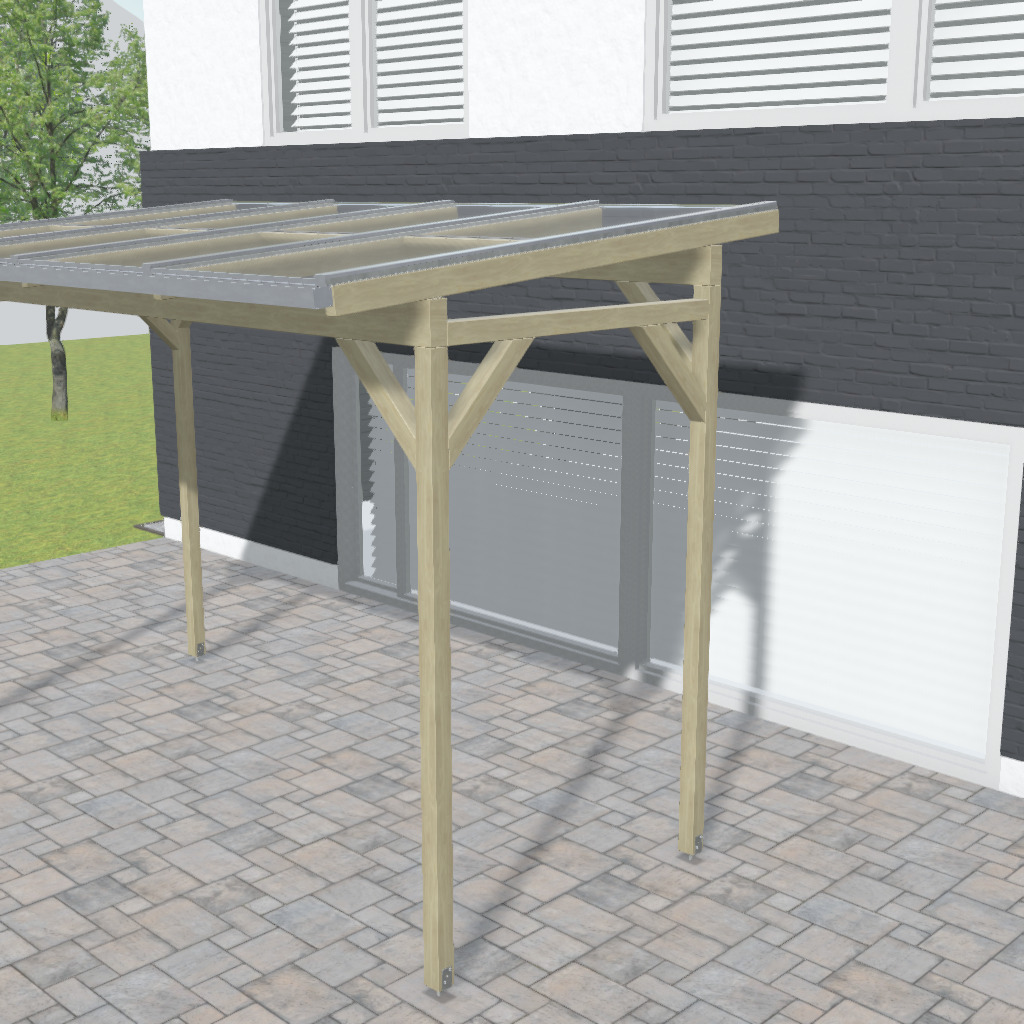 Kompletter Bausatz Terrassendach mit Unterkonstruktion ID w2ky in den ...