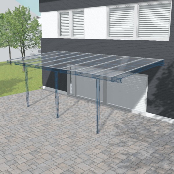 Kompletter Bausatz Terrassendach ohne Unterkonstruktion ID dwmd in den ...