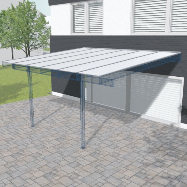 Kompletter Bausatz Terrassendach ohne Unterkonstruktion ID nkjy in den ...