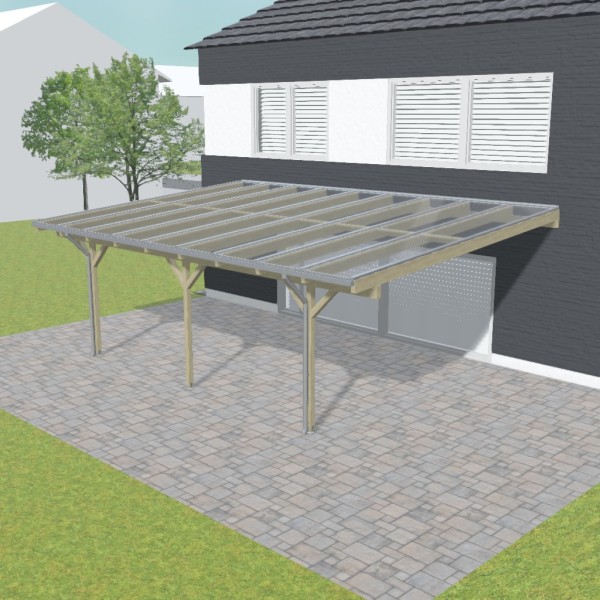 Kompletter Bausatz Terrassendach mit Unterkonstruktion ID kxyxz in den ...