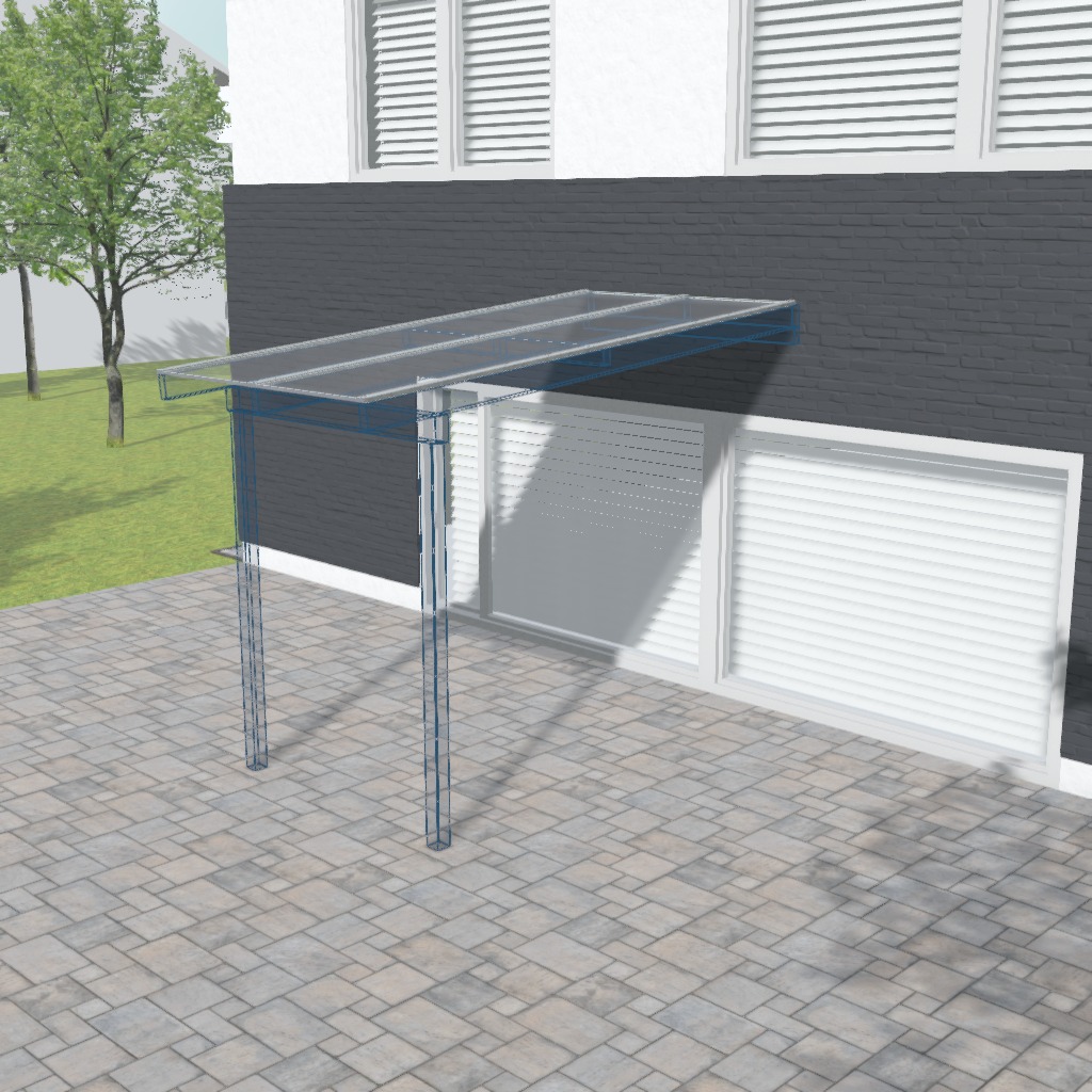 Kompletter Bausatz Terrassendach ohne Unterkonstruktion ID py72 in den ...