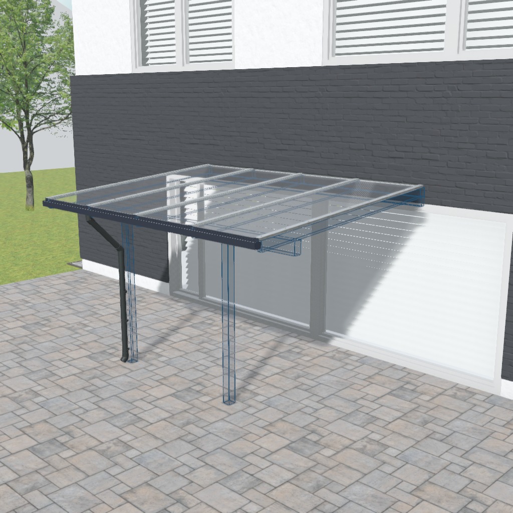 Kompletter Bausatz Terrassendach ohne Unterkonstruktion ID djgn in den ...