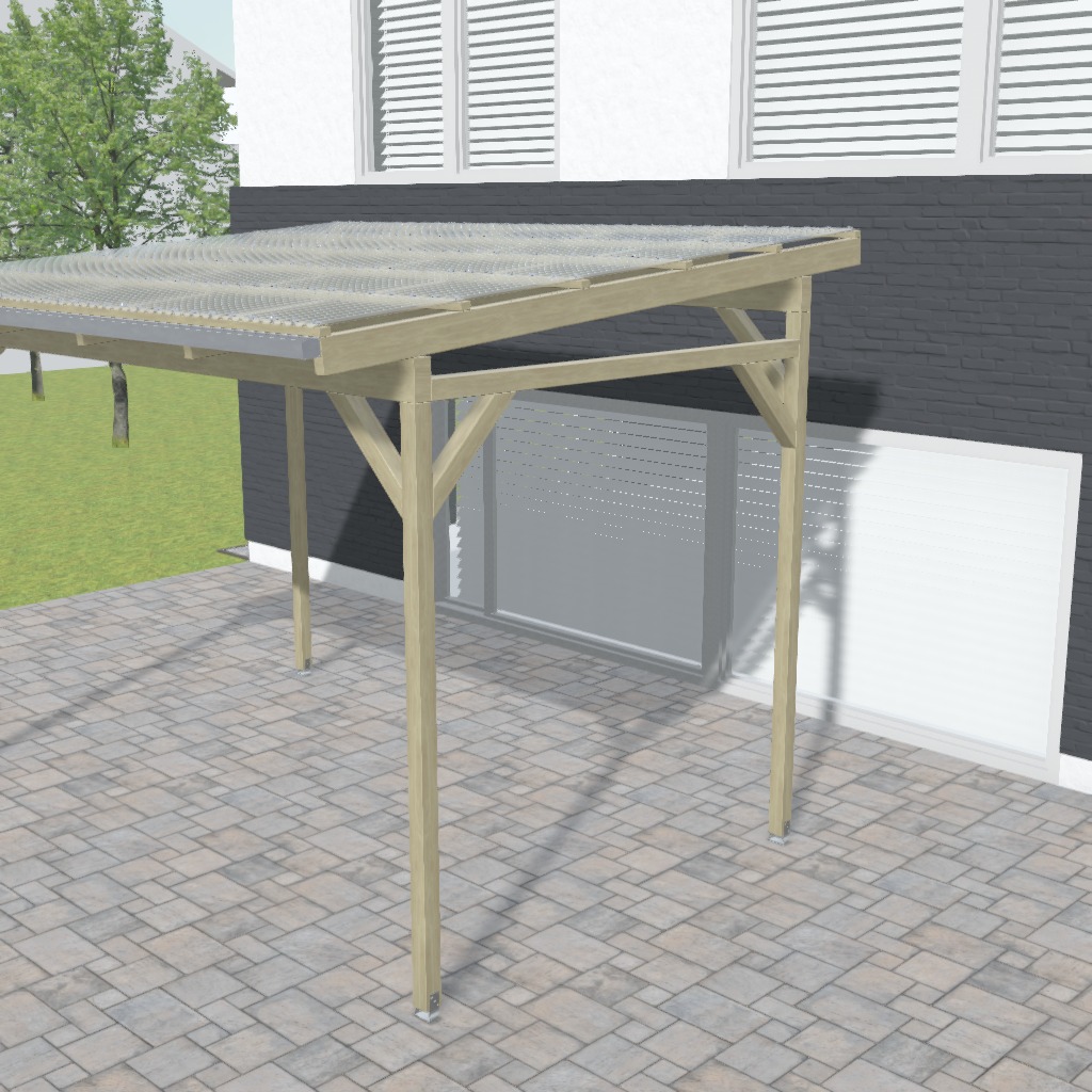 Kompletter Bausatz Terrassendach mit Unterkonstruktion ID gk7m in den ...