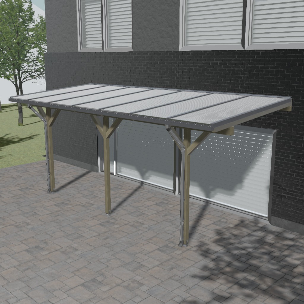 Kompletter Bausatz Terrassendach mit Unterkonstruktion ID 6dvqd in den ...