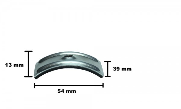 Kalotte aus Aluminium für Profil Sinus 130/30